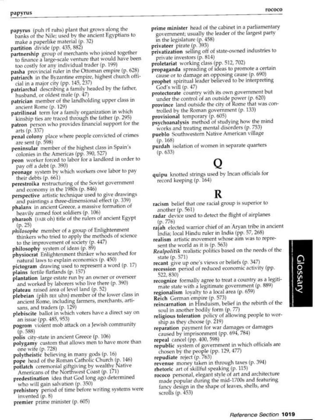 World History Glossary | PPTX