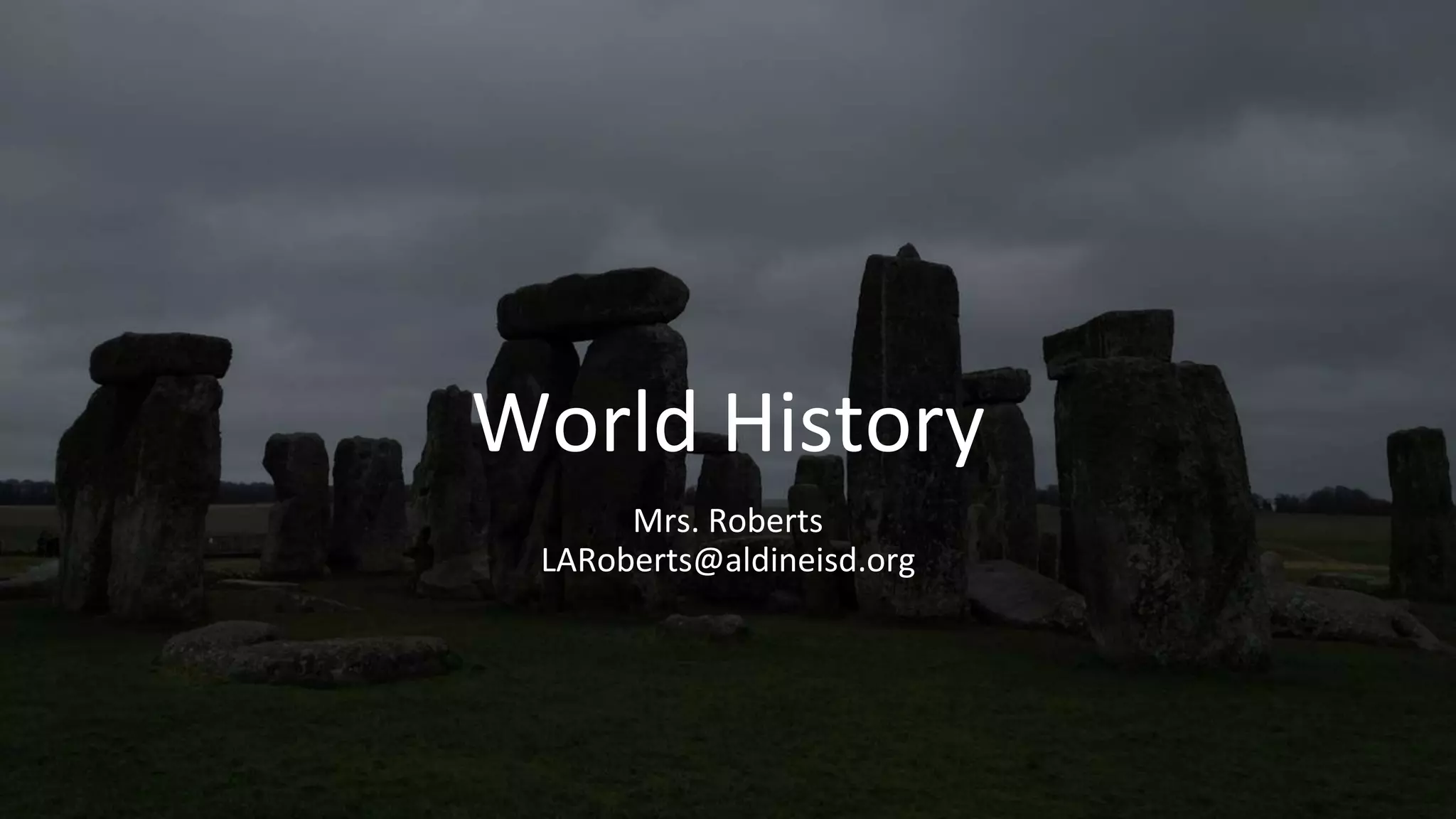 World history class rules | PPTX