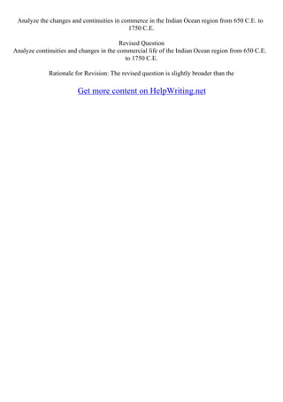 World History Essay Topics | PDF