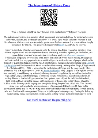 World History Essay Topics | PDF