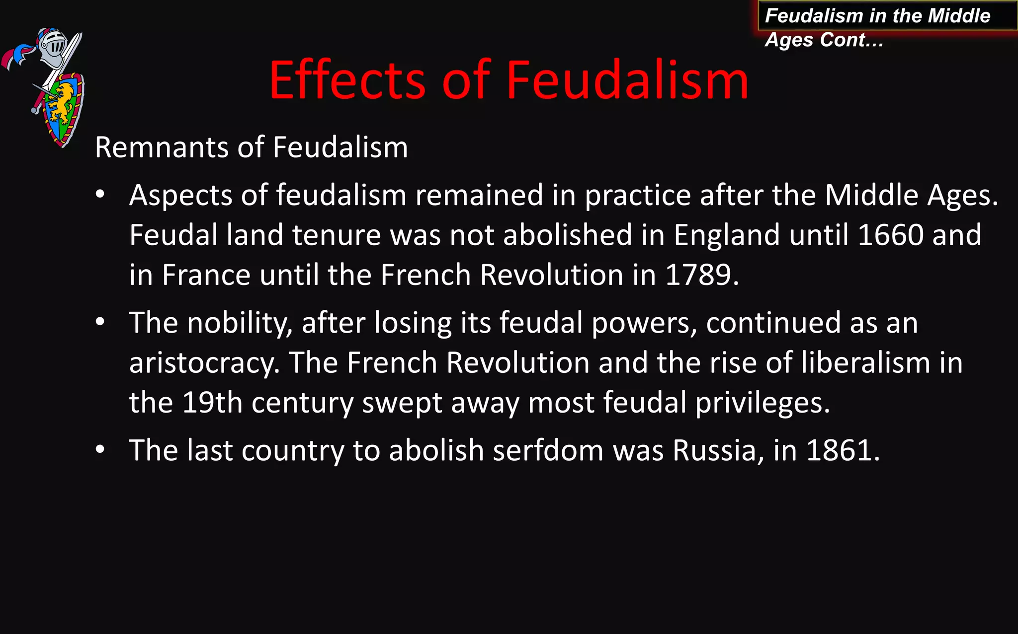 World history & geog presentation feudalism | PPT
