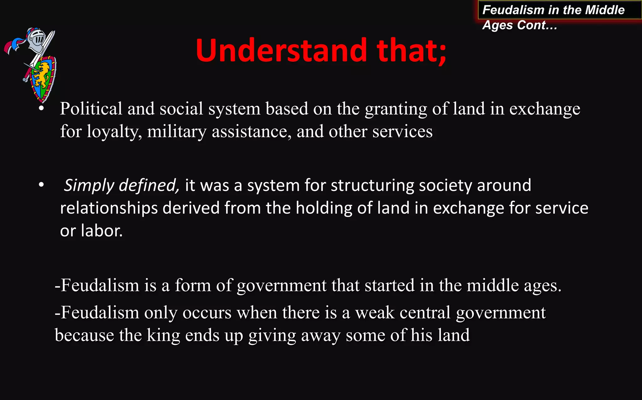 World history & geog presentation feudalism | PPT