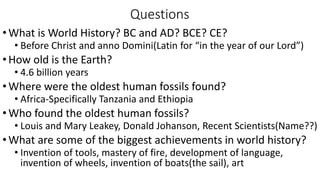 World History Intro | PPTX