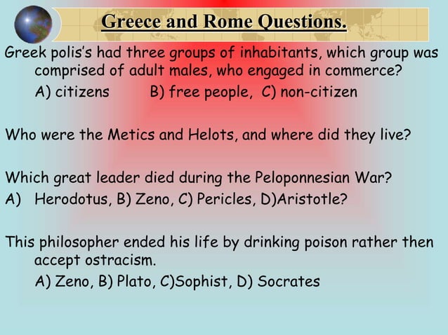 World History I SOL Review PowerPoint.ppt | Geography | Science