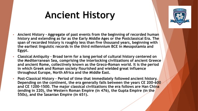 World History Overview | PPTX | Geology | Science