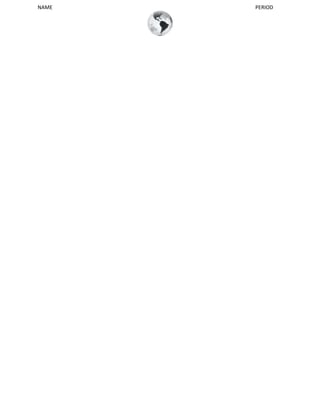 World history pre assessment | DOCX