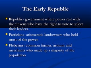 World history roman republic | PPT