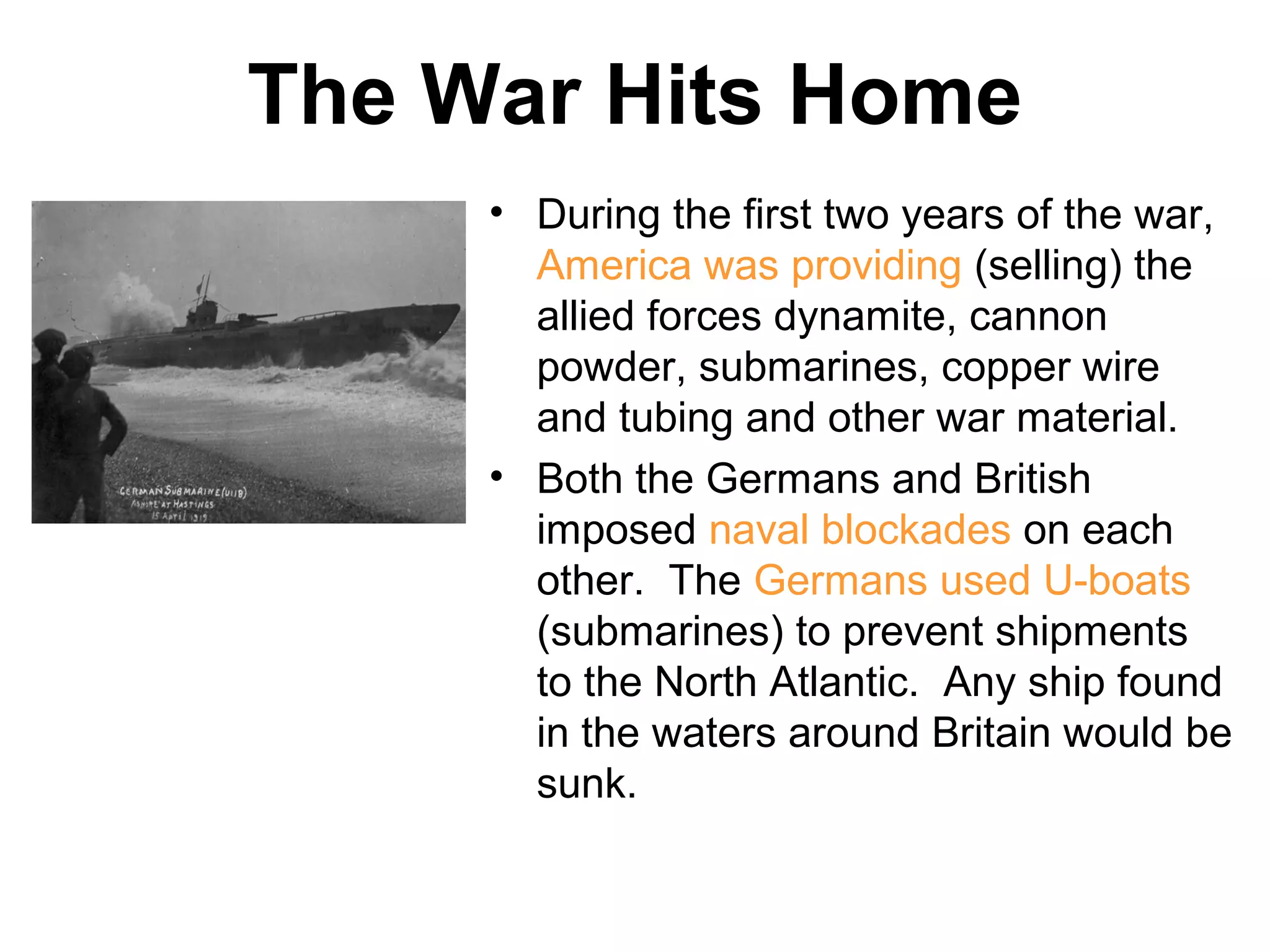 World history unit 2 lesson 3 trench warfare and us enters the war | PPT