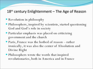 World History Unit8 Scirev And Enlightenment | PPT