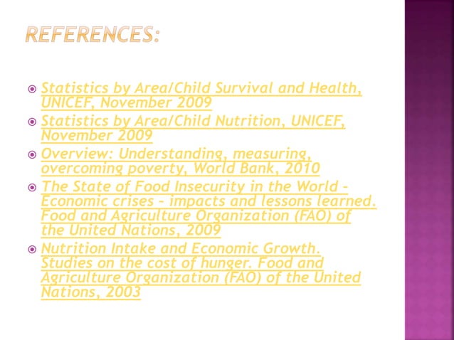 World hunger presentation ppt | PPTX