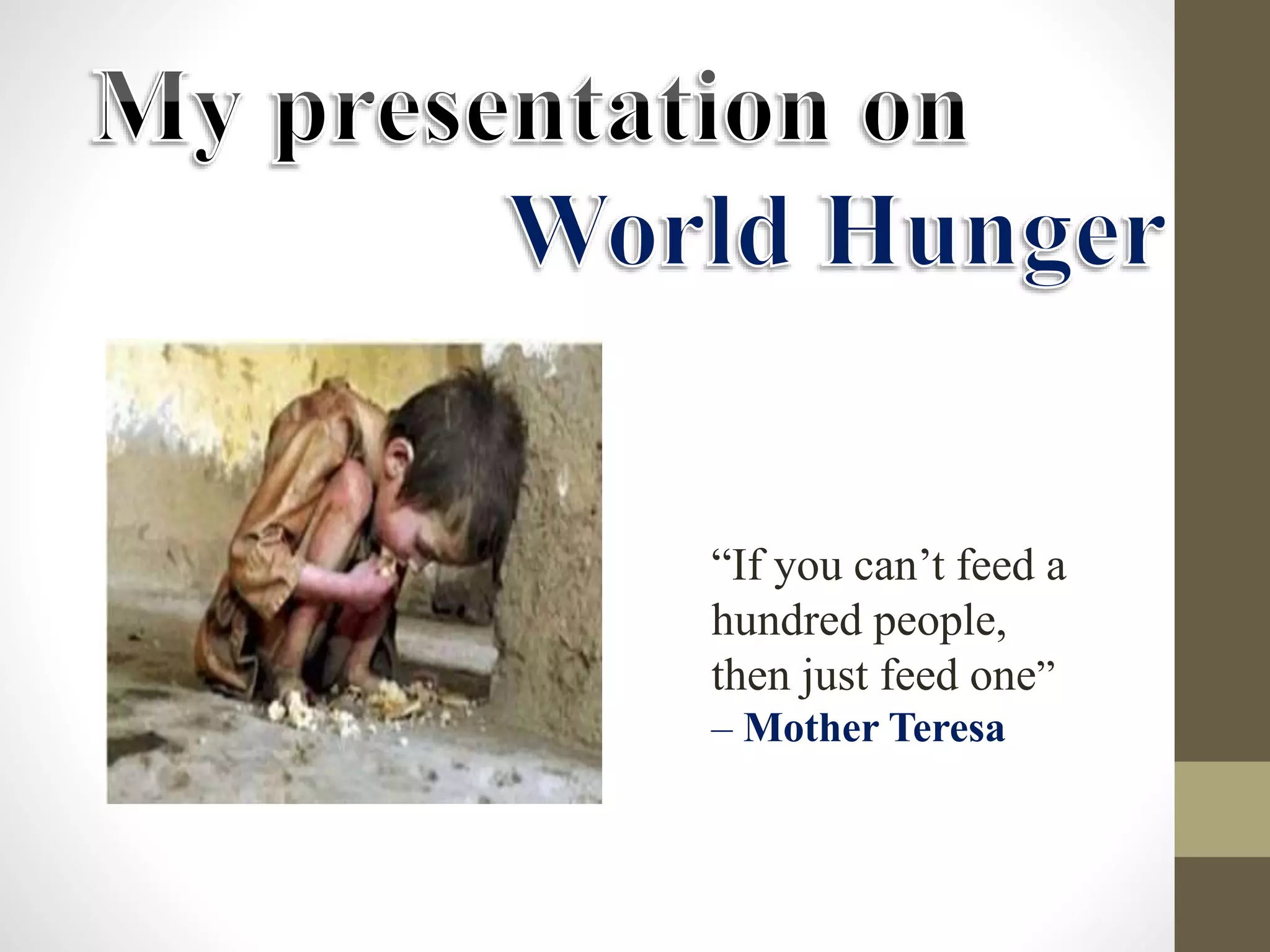 World hunger | PPTX