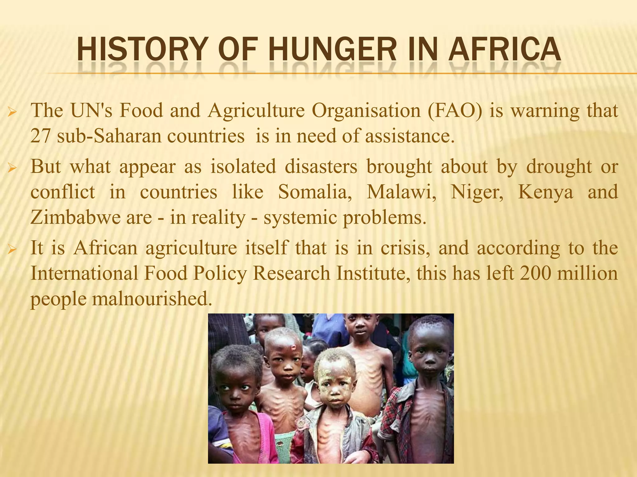 World Hunger - Africa | PPTX