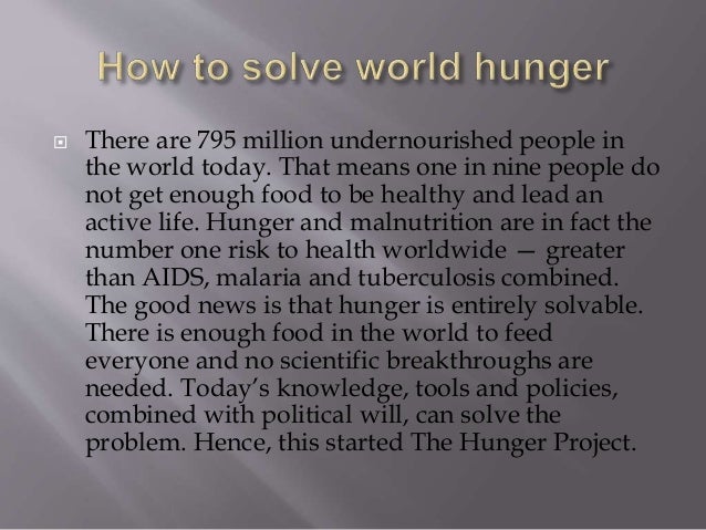 The Top 9 Causes Of World Hunger Concern
