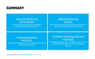 Data Inspired Design - Personalisation | PPT