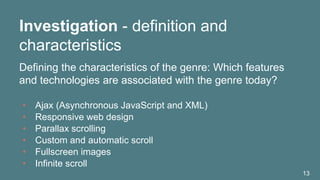 Developing a framework of design principles for single page websites ...