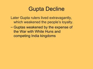 AP World India 4 Gupta | PPT | Buddhism | Religion & Spirituality