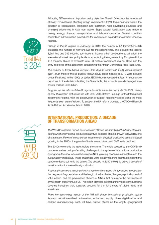 WORLD INVESTMENT REPORT 2020 BY UNITED NATIONS CONFERENCE ON TRADE AND ...