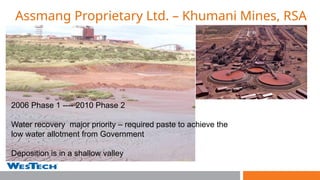 Examples of World Iron ore Tailings Surface Stacks | PPTX