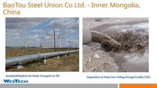 Examples of World Iron ore Tailings Surface Stacks | PPTX