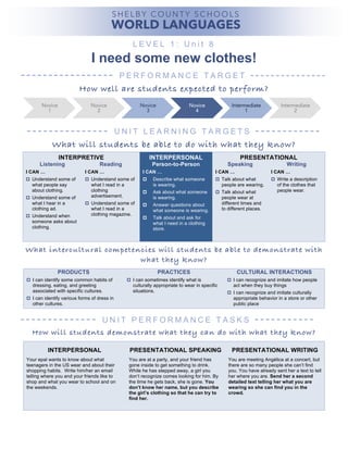 World language level1 | PDF