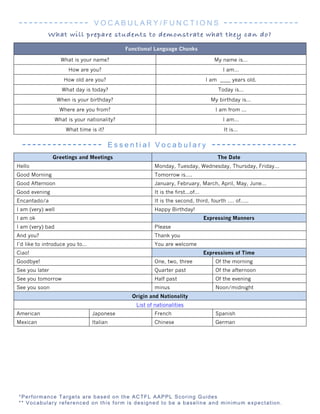 World language level1 | PDF