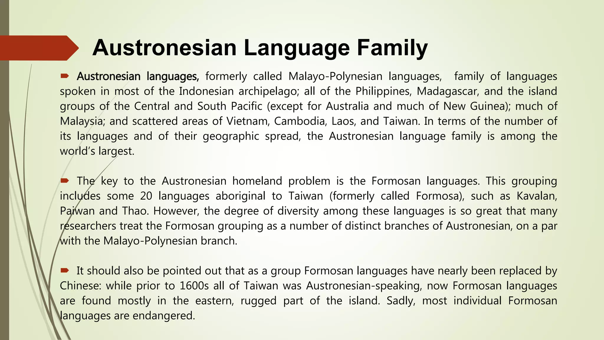 Presentation on World Language Regions | PPTX
