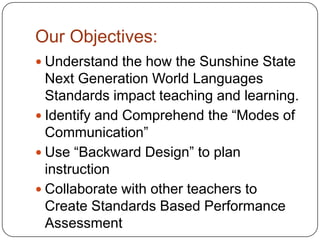World languages standards overview | PPTX