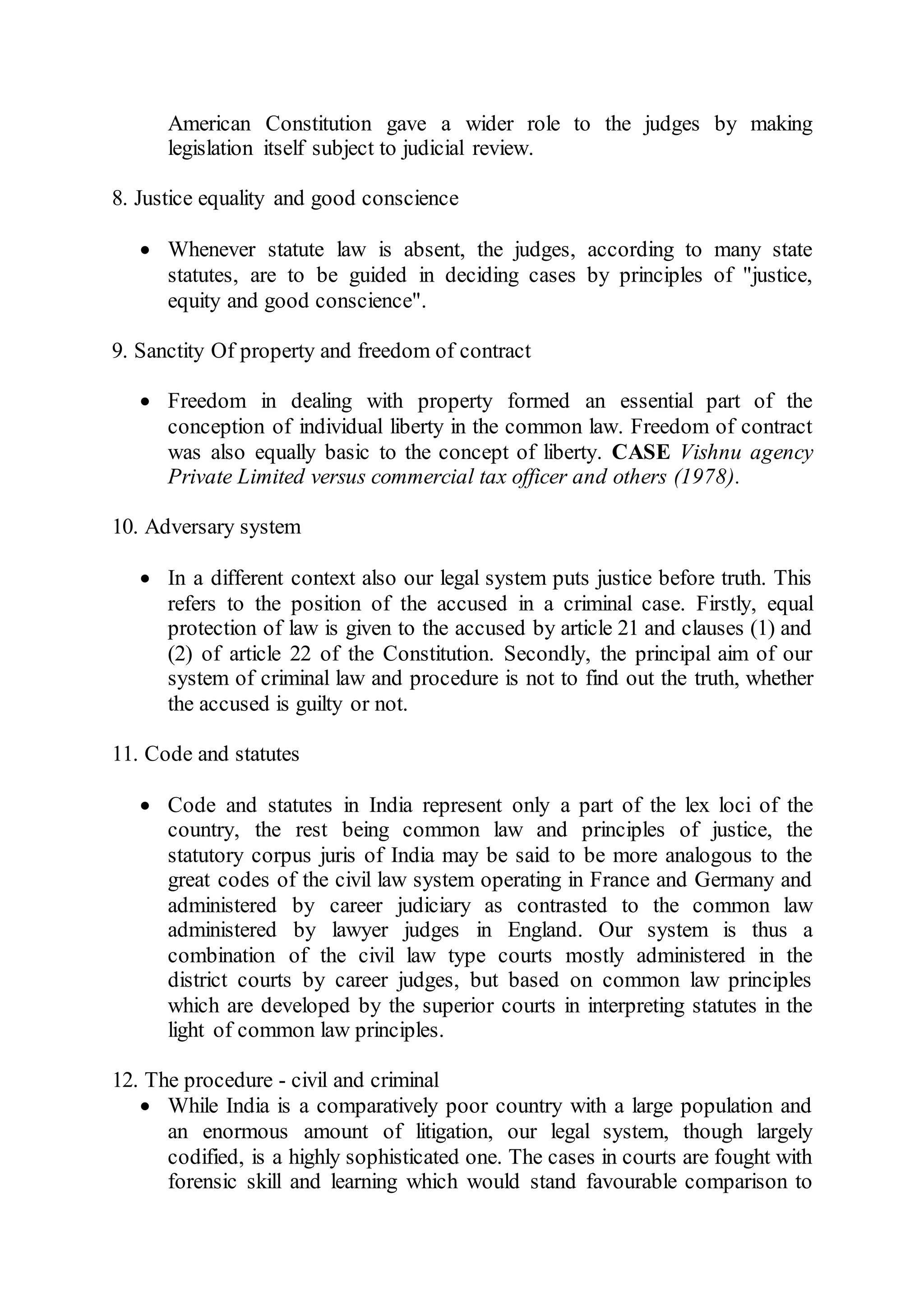 World Legal System and their Salient Features | DOCX