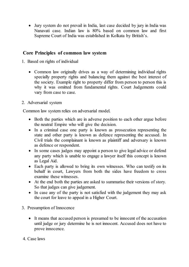 World Legal System and their Salient Features | DOCX