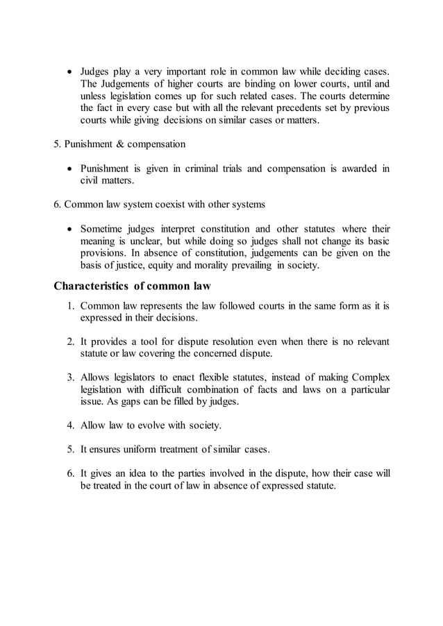 World Legal System and their Salient Features | DOCX