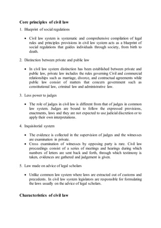 World Legal System and their Salient Features | DOCX