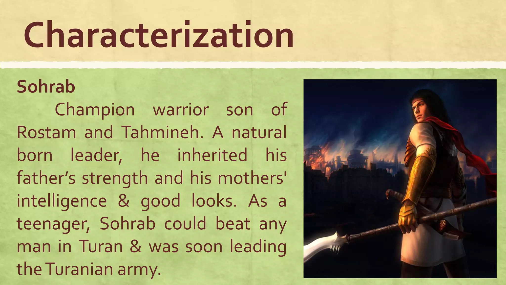 Rustam and Sohrab | PPTX