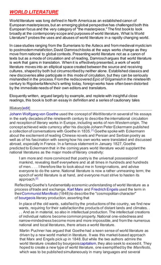 World literature | PDF