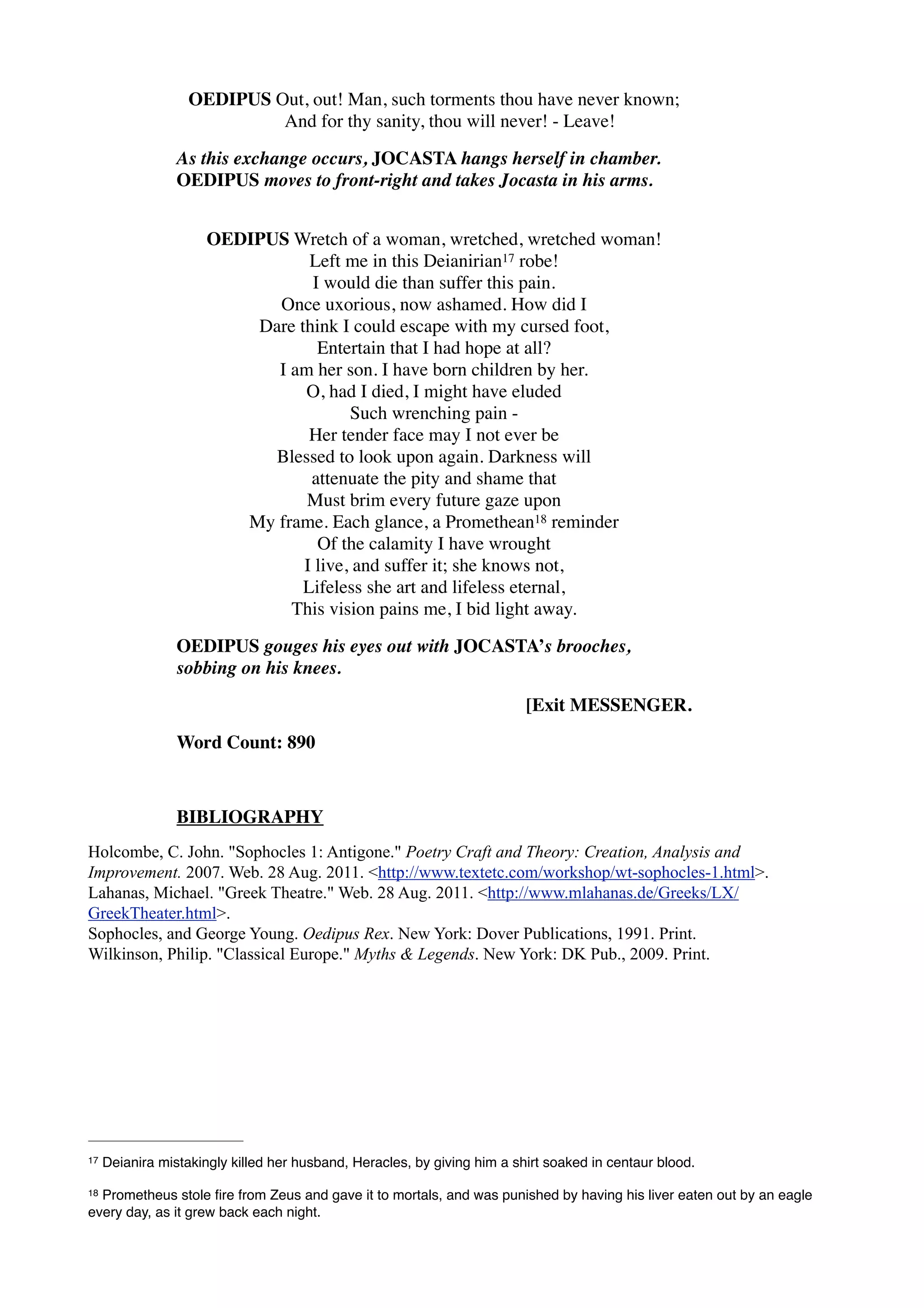 A proposed new scene for Sophocles' Oedipus Rex: giving Jocasta a voice ...