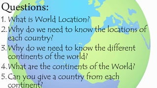 World location and topography | PPTX