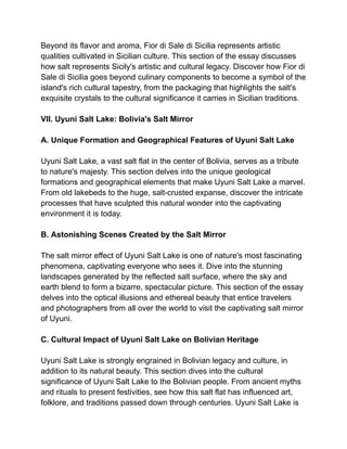 Worldly Wonders of Salt: Origins Unveiled | PDF | South America Travel ...