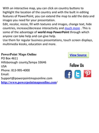 World Map Power Point | PDF