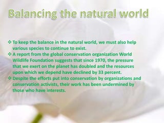 World nature conservation day | PPTX