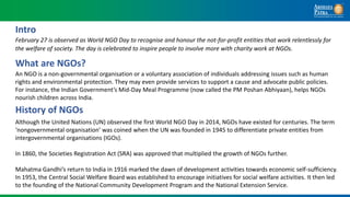 World NGO Day- NGO's changing face in society | PPTX