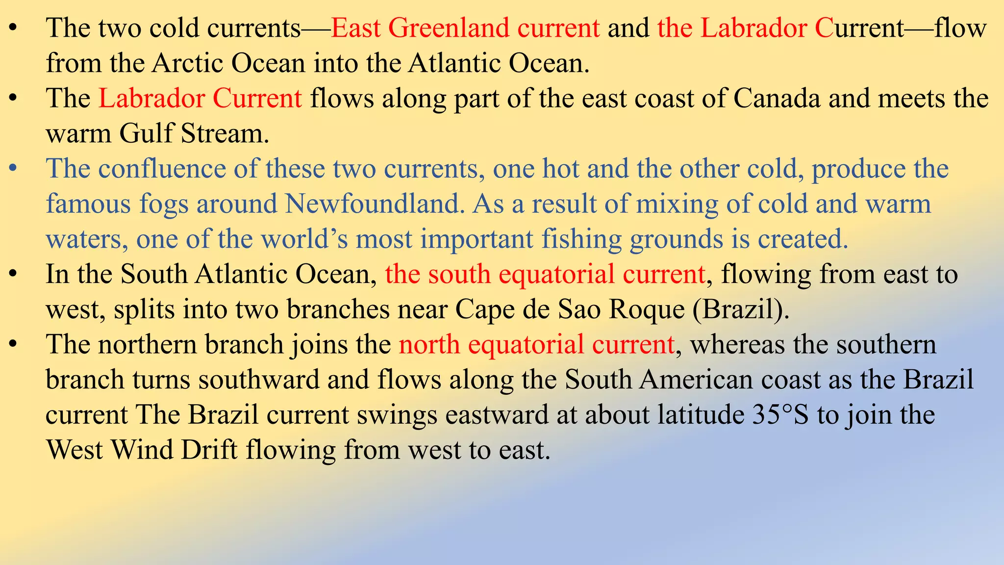 World ocean currents | PPTX