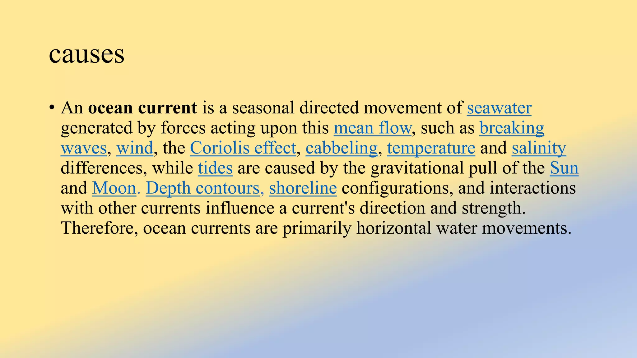 World ocean currents | PPTX
