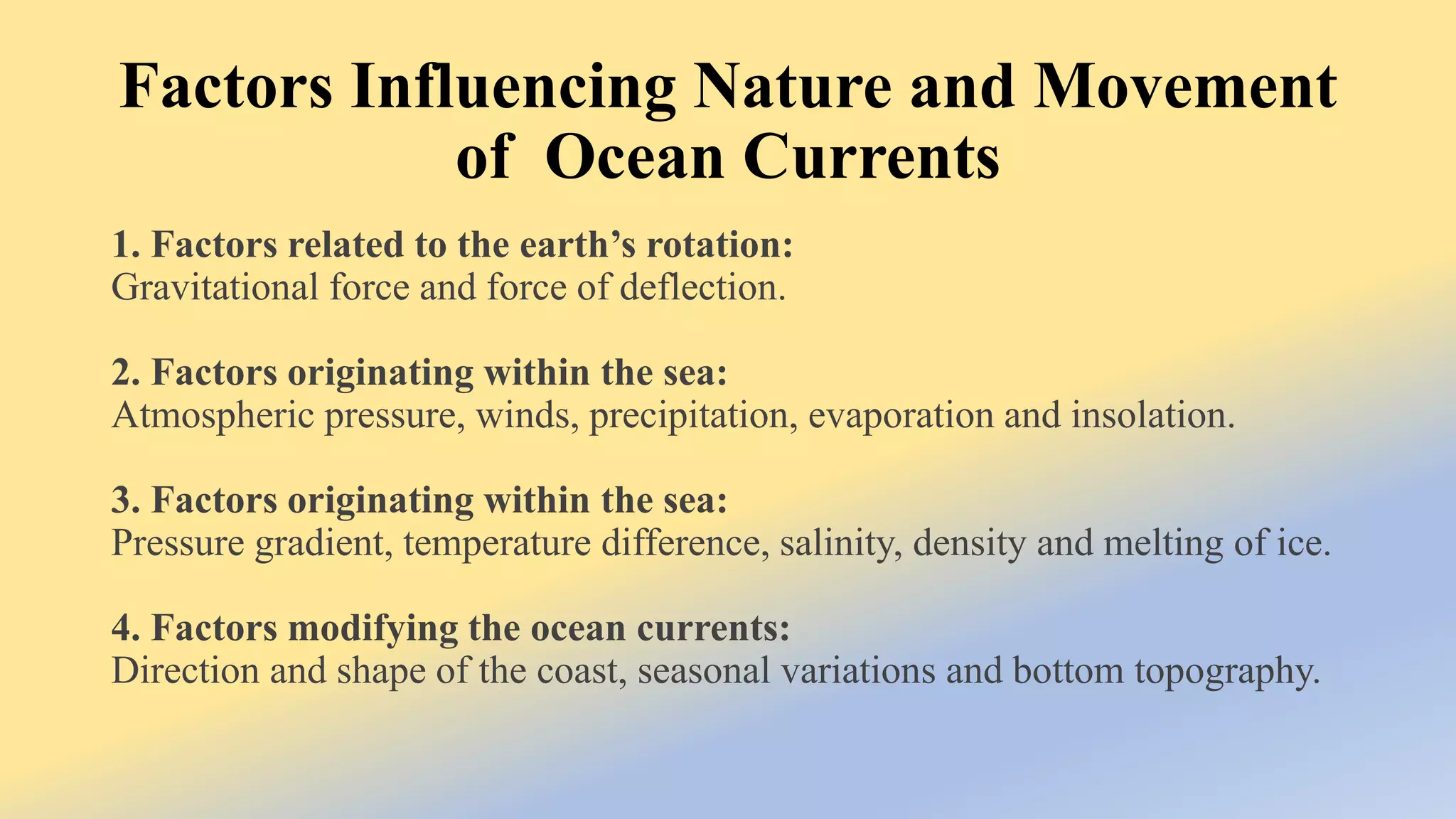 World ocean currents | PPTX