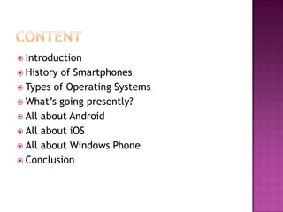 Ppt on World Of Smartphones | PPTX