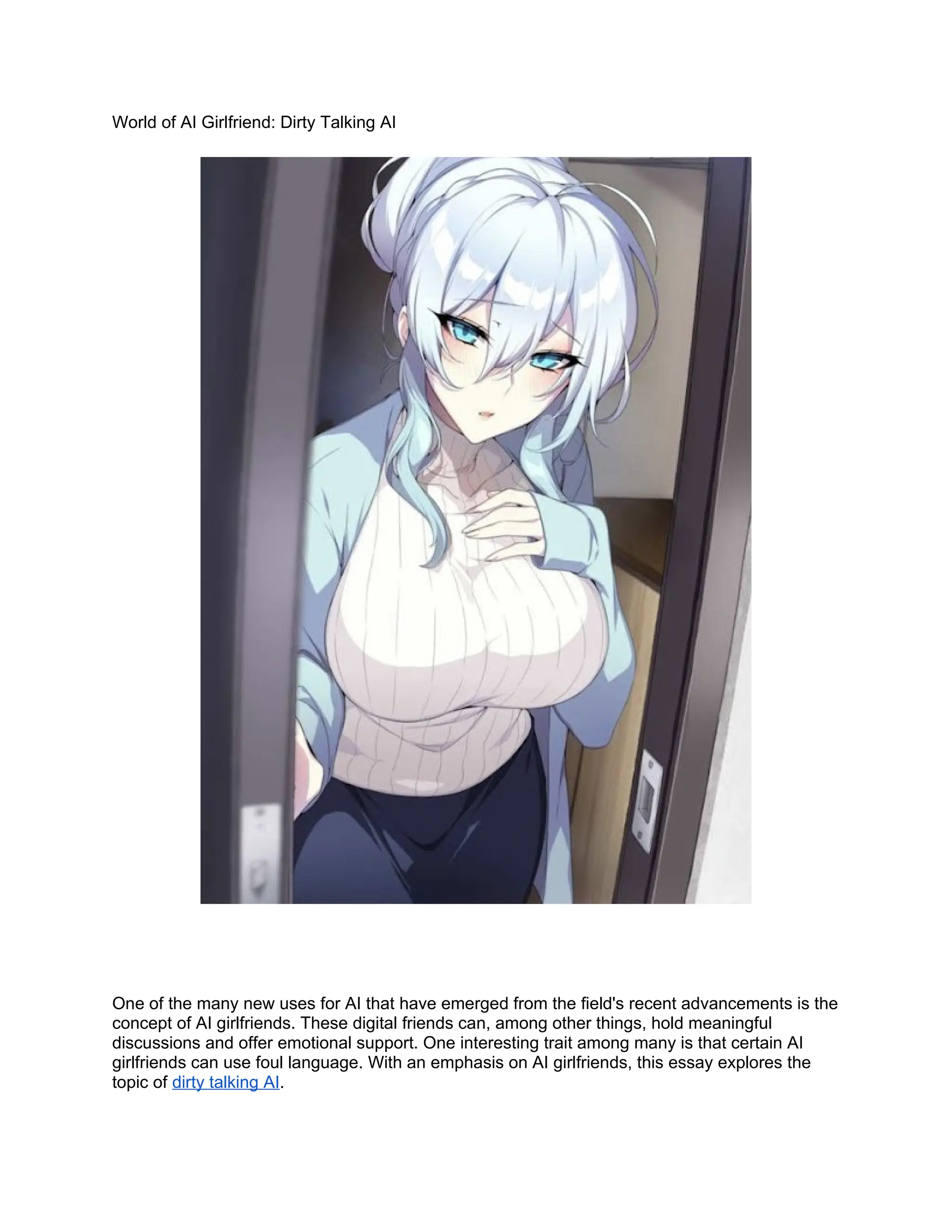 World of AI Girlfriend_ Dirty Talking AI.docx