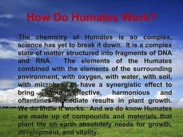 World Of Humates | PPTX | Agriculture | Industries