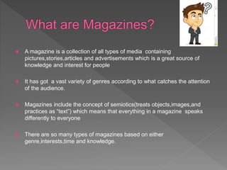 World of magazines | PPTX