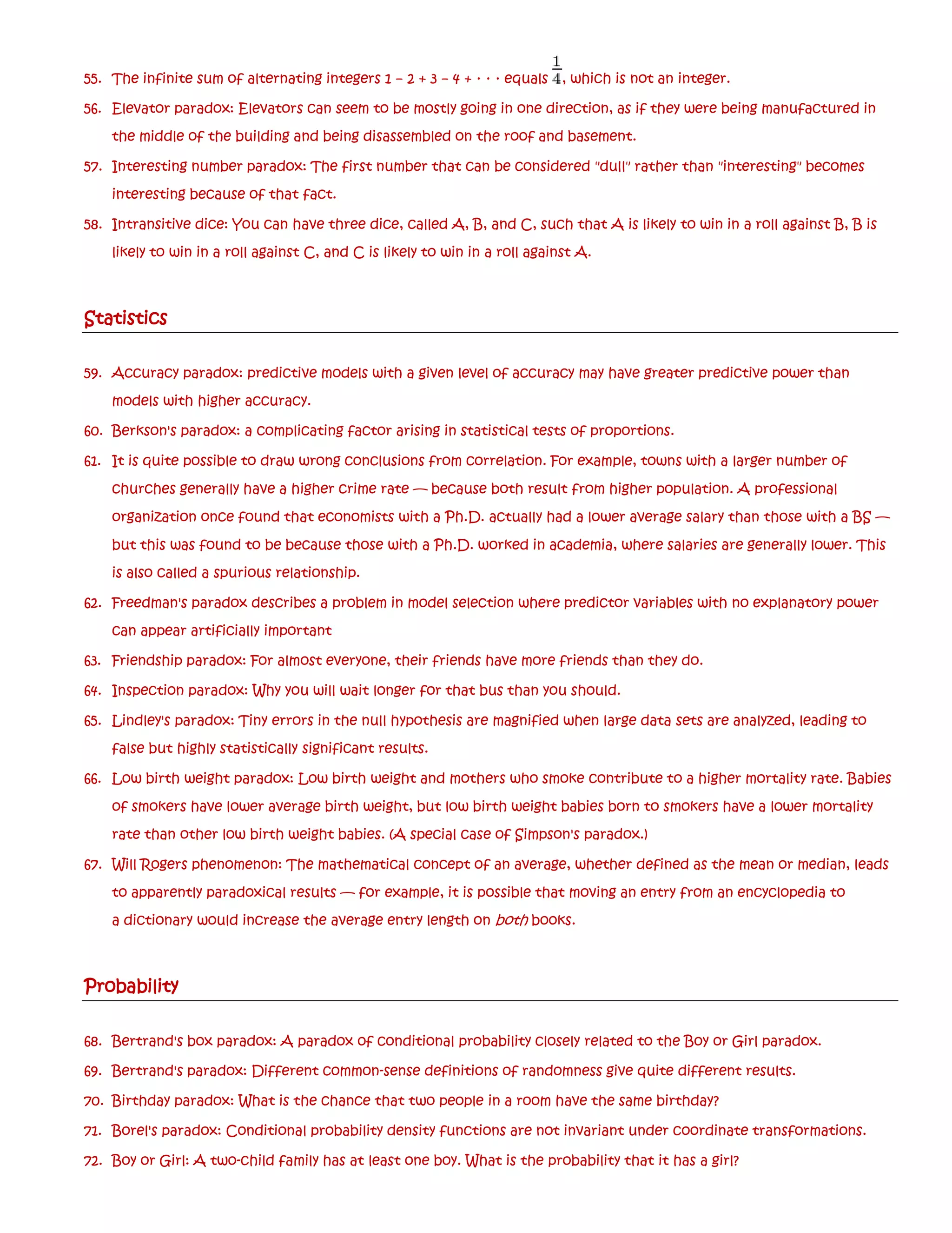 World of paradox compiled by Aneek Gupta | PDF