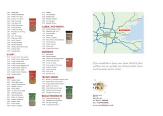 World Of Spice Company Profile | PDF
