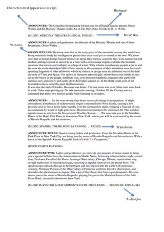 War Of The Worlds | DOCX