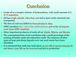 World oil resources | PPTX